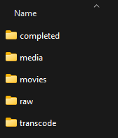 add the option (or by default) empty folders deleted after running the rip? (raw/transcode/media ...