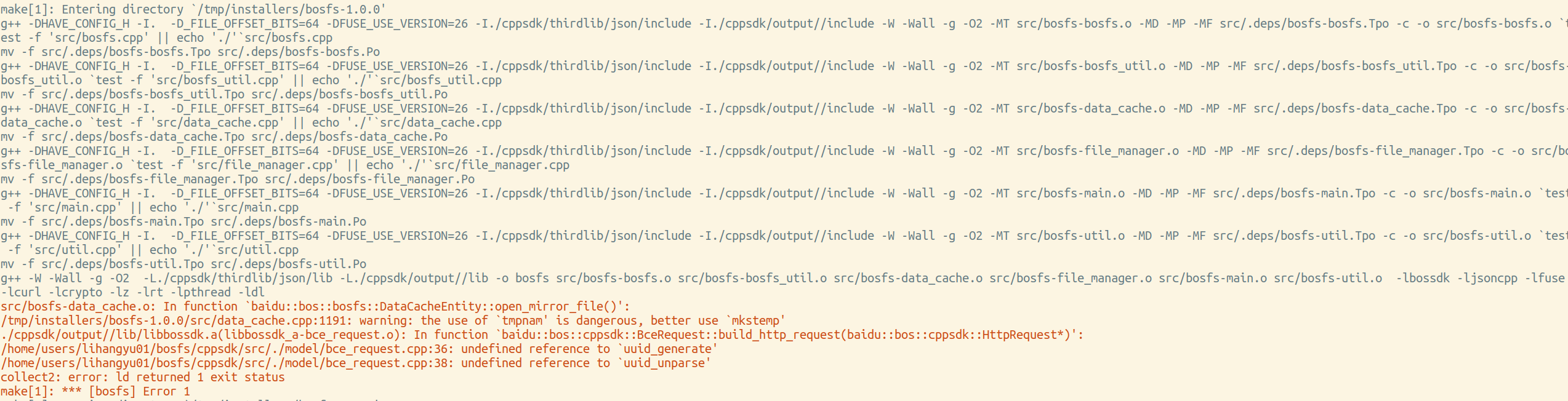 Error In Building Bosfs While Running Builddevsh · Issue 6732 · Apolloautoapollo · Github