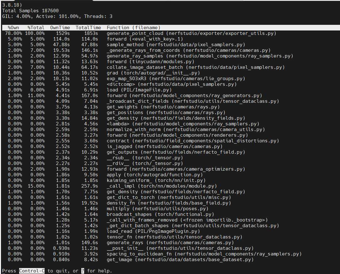 ns-exports pointcloud fails with two issues. · Issue #2421 · nerfstudio-project/nerfstudio · GitHub