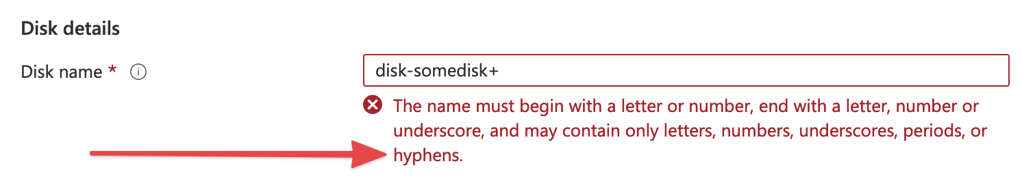Allowed Characters Missing From Disks For Microsoftcompute · Issue 73751 · Microsoftdocsazure