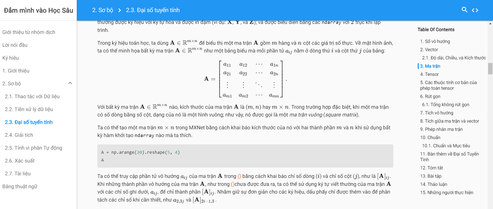 Tổng hợp lỗi hiển thị chương Preliminaries · Issue #704 · d2l-ai/d2l-vi · GitHub