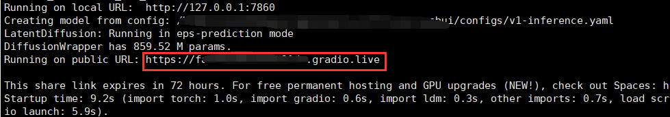 What to do after: To create a public link, set `share=True` in `launch ...