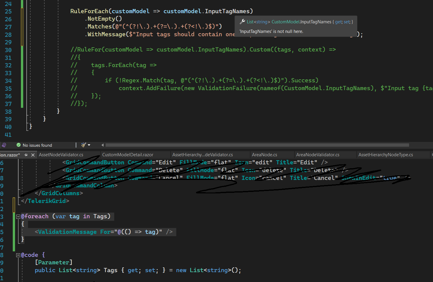 ValidationMessage for collection · Issue #139 · Blazored/FluentValidation · GitHub