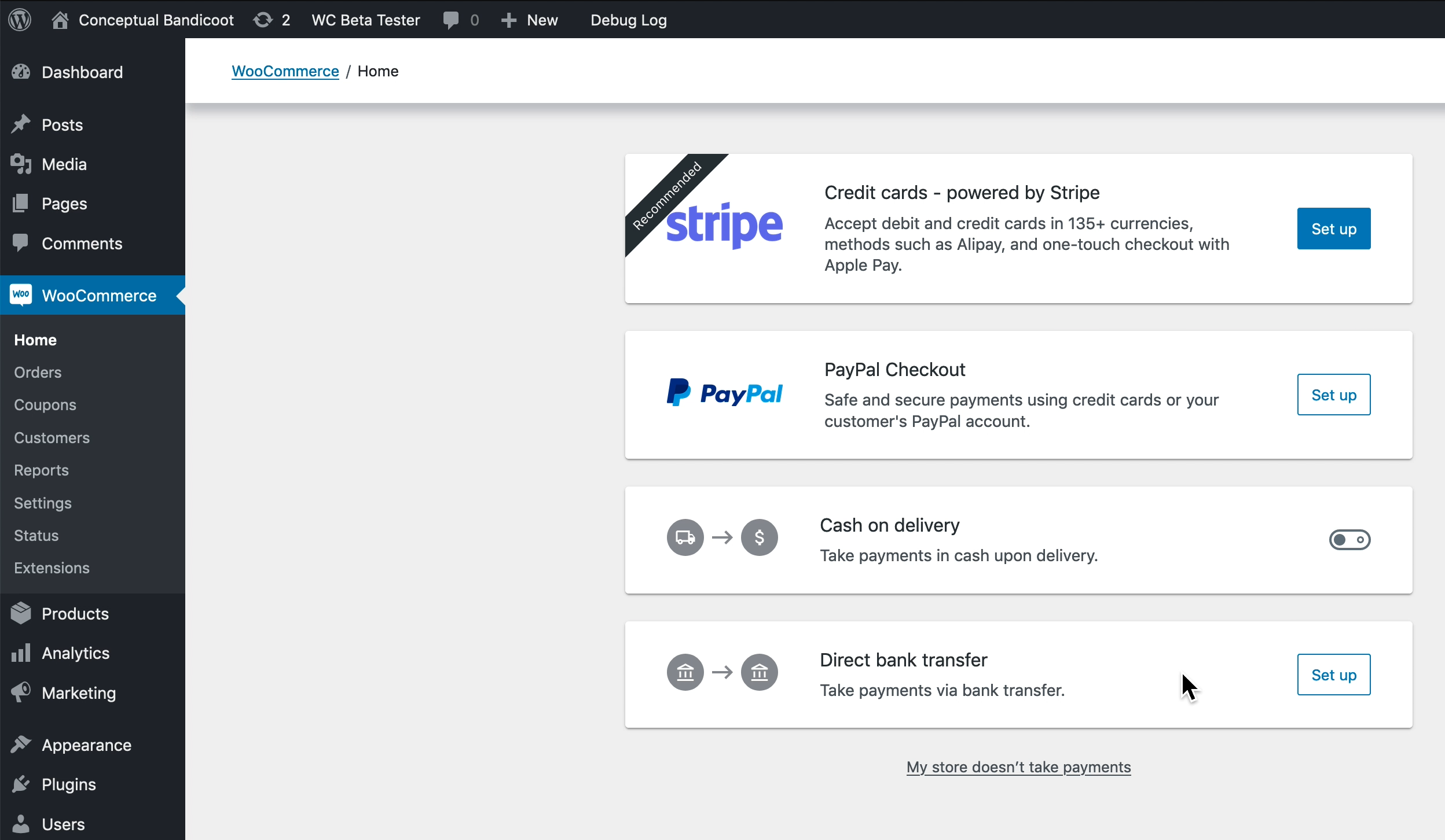 [4.3] WooCommerce Payments card not displayed in task list · Issue #4628 · woocommerce ...
