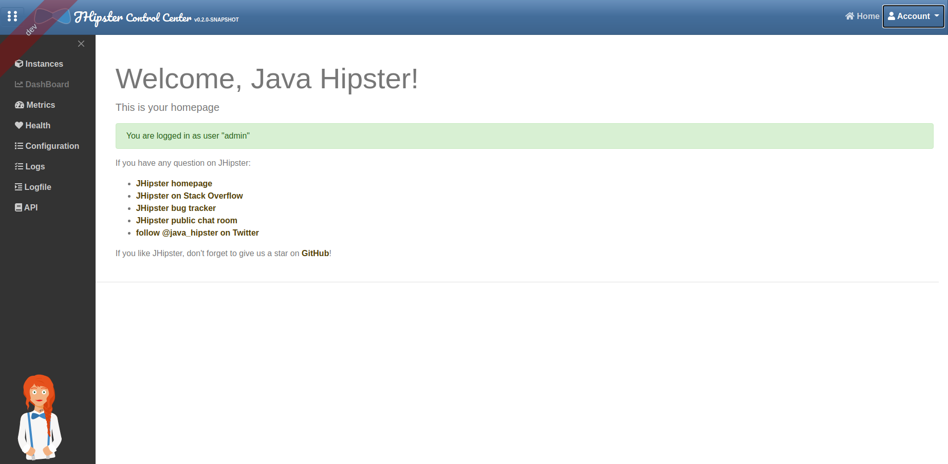 Dashboard tab · Issue #112 · jhipster/jhipster-control-center · GitHub