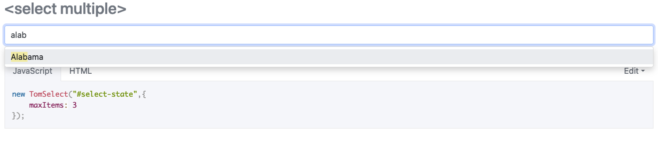 Select Multiple: Selecting a choice should also remove search term · Issue #348 · orchidjs/tom ...