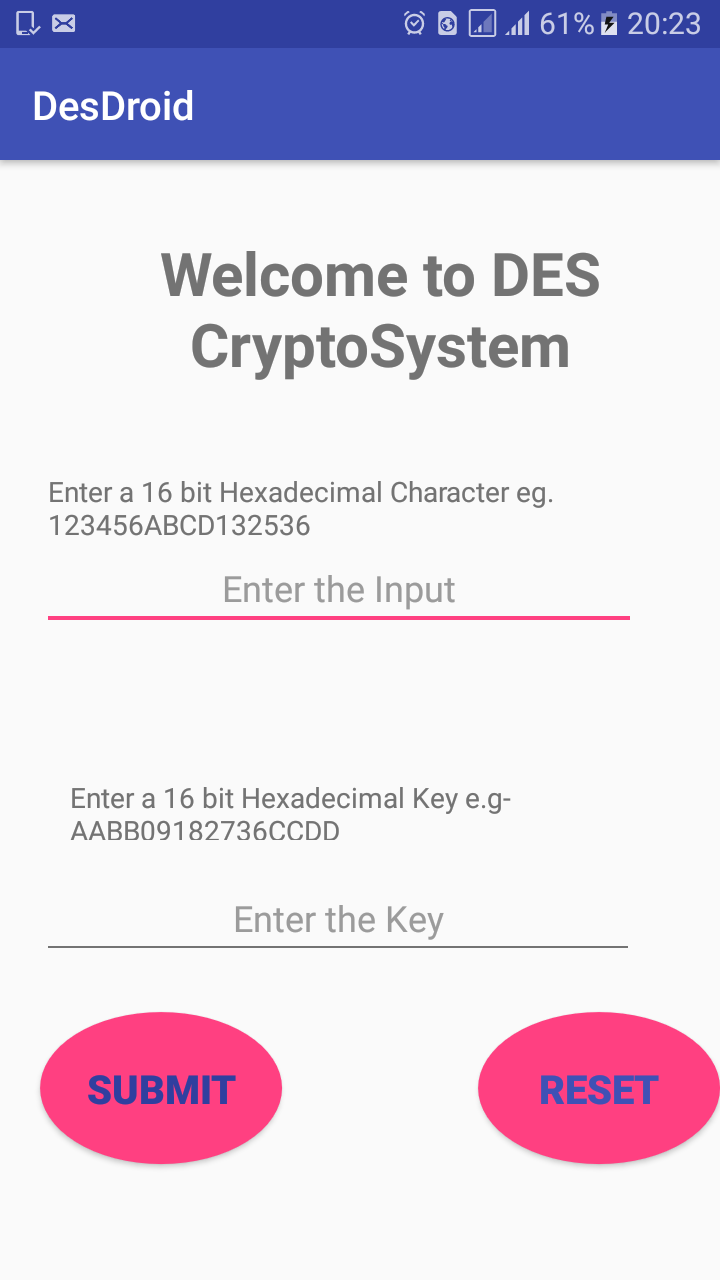 GitHub - amitkrishna/DES_Droid: An android application to Encrypt a String using DES Encryption.