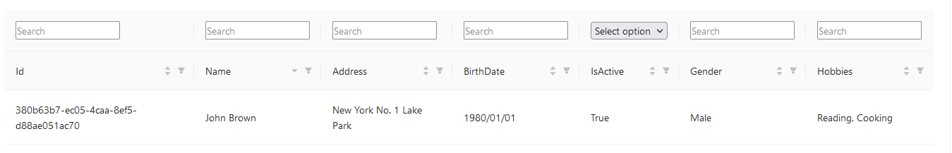 Add support for quick search in table columns · Issue #3109 · ant ...