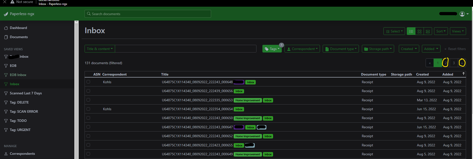 [BUG] Pagination loses filters · Issue #1389 · paperless-ngx/paperless ...