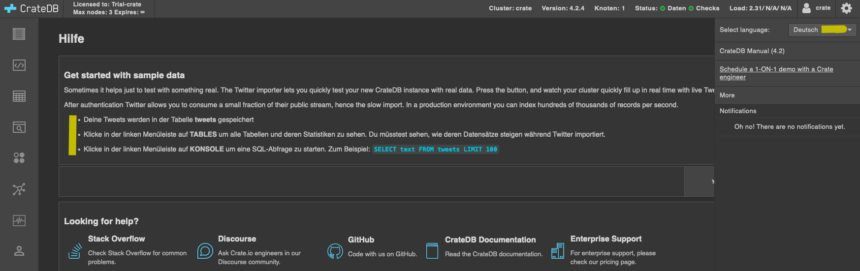 Bugs with Translations of Admin UI · Issue #697 · crate/crate-admin · GitHub