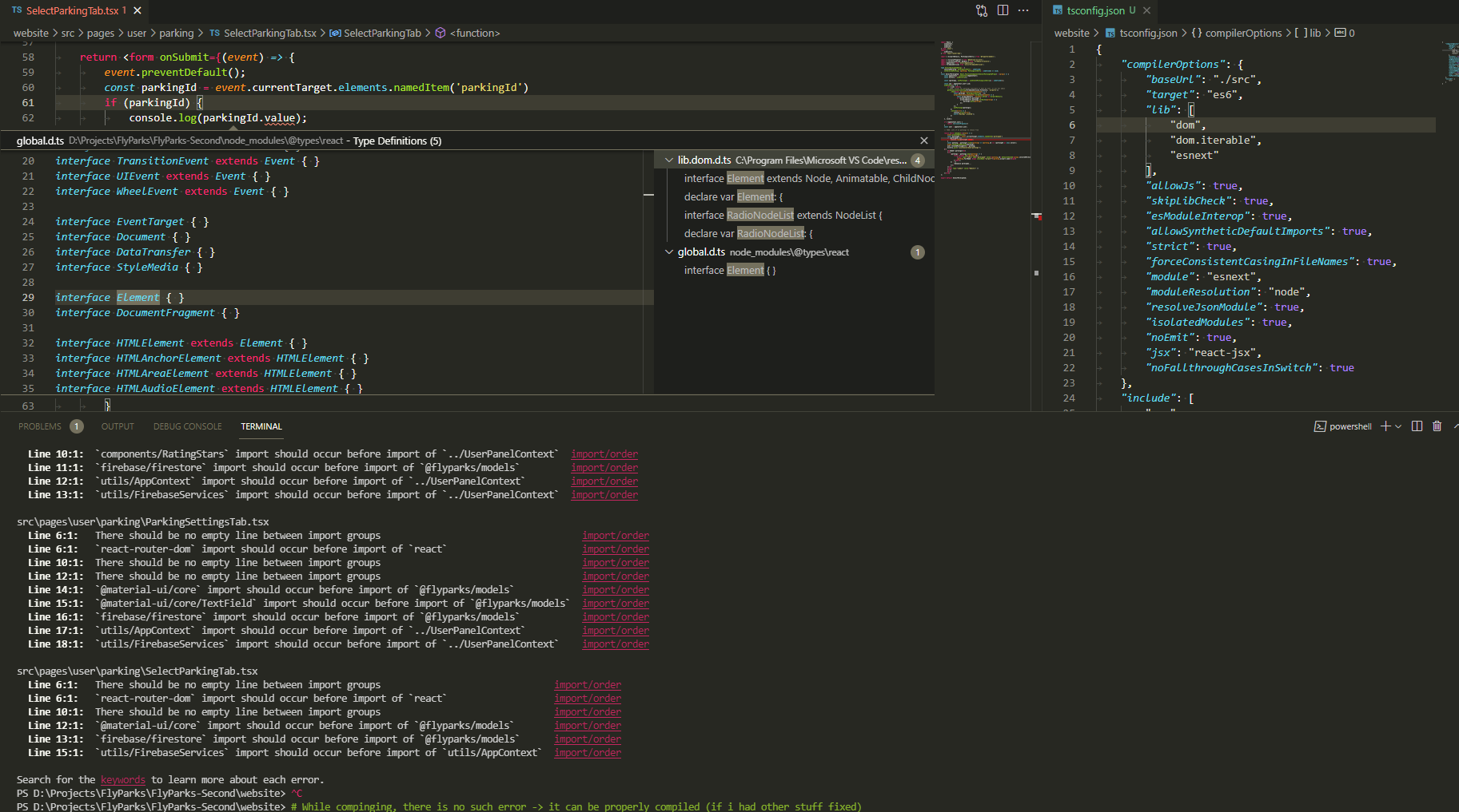 Typescript Server Does Not Use Dom Types · Issue 128743 · Microsoftvscode · Github 