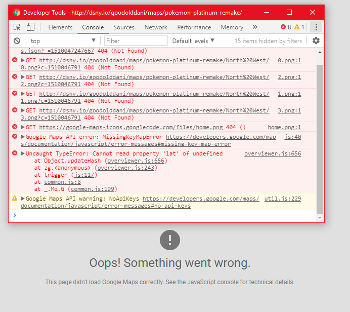 missing API key on chrome · Issue #1420 · overviewer/Minecraft-Overviewer · GitHub