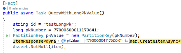 Empty Query Results When Specifying Partitionkey In Queryrequestoptions