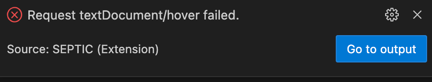 Hovering over illegal tokens gives error message · Issue #321 · equinor/vscode-septic · GitHub