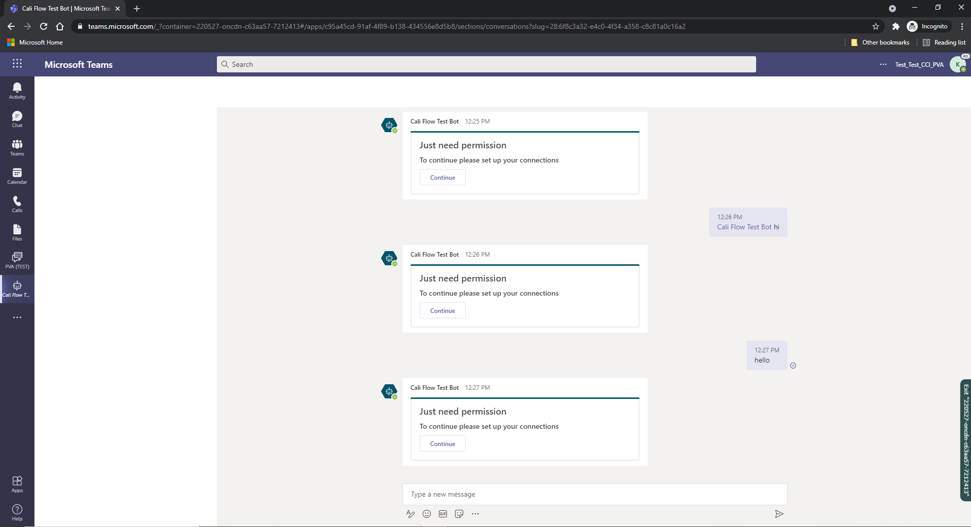 Teams bot - Hero card with open url button doesn't open task module when clicking. · Issue #3159 ...