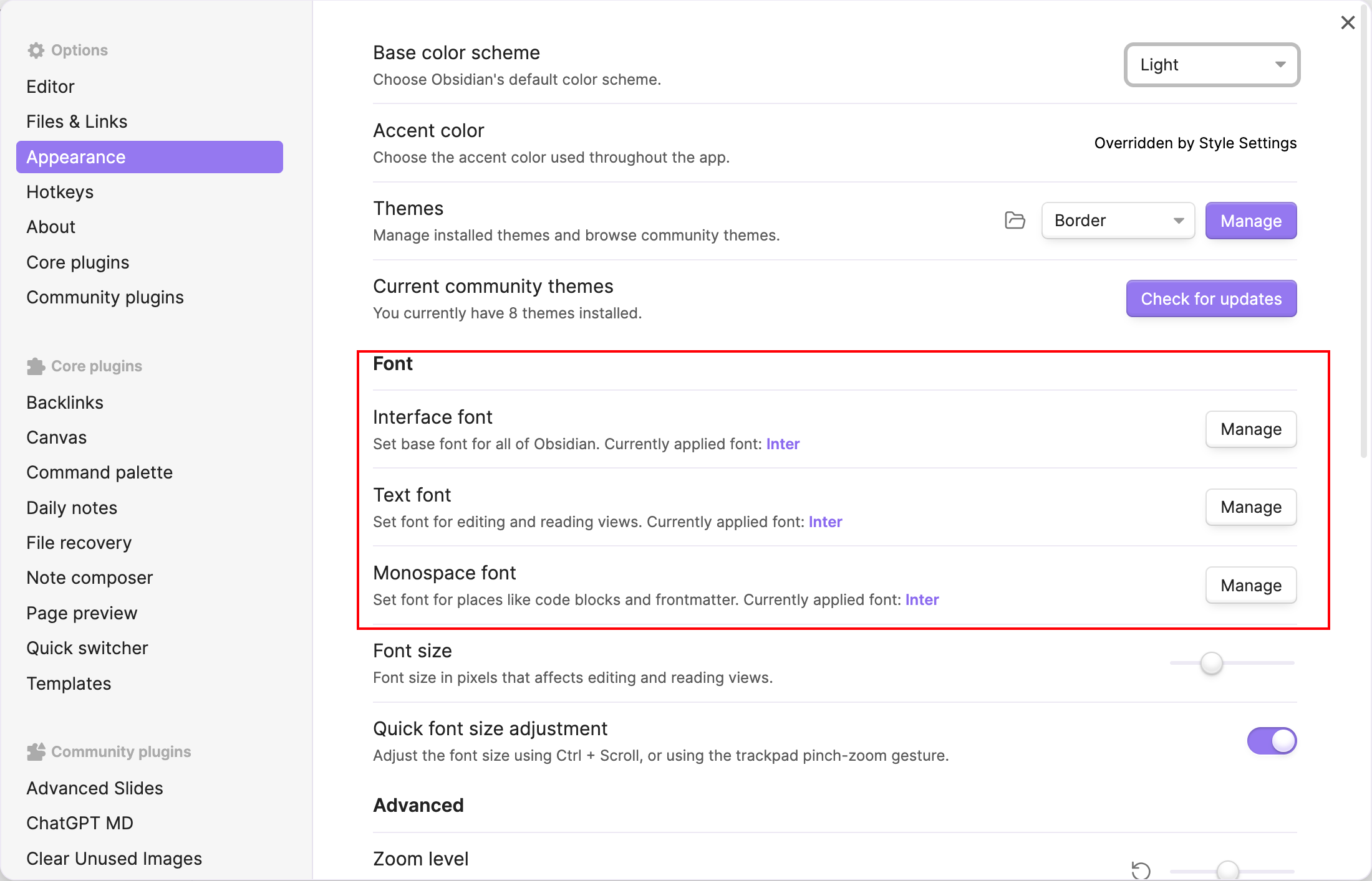 Option to change font · Akifyss obsidian-border · Discussion #110 · GitHub