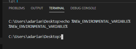 Terminal not displaying user environment variables correctly · Issue #98045 · microsoft/vscode ...