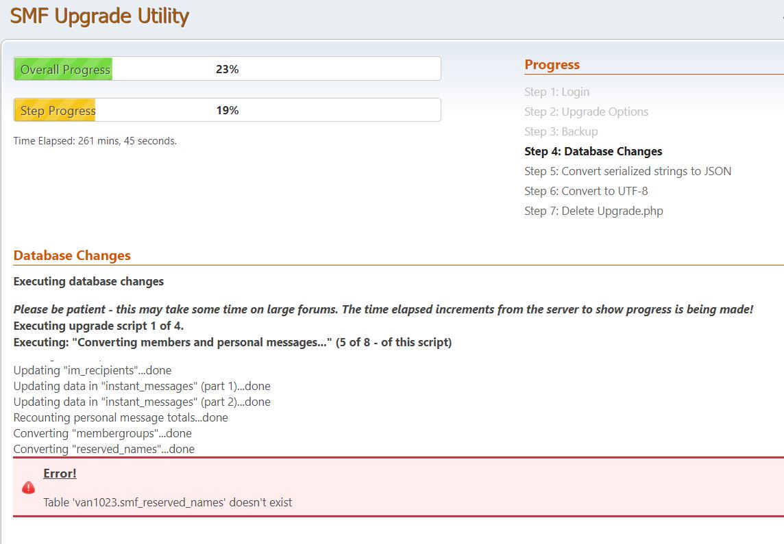 Upgrader - challenges with 1.0 to 2.1 upgrade · Issue #5750 · SimpleMachines/SMF · GitHub
