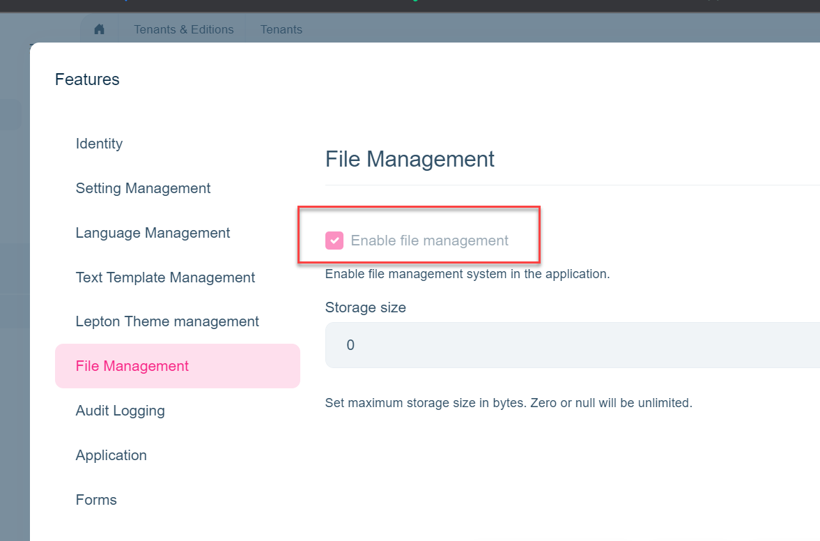 The Features Check Box Is Disable After Saving · Issue 15572 · Abpframework Abp · Github