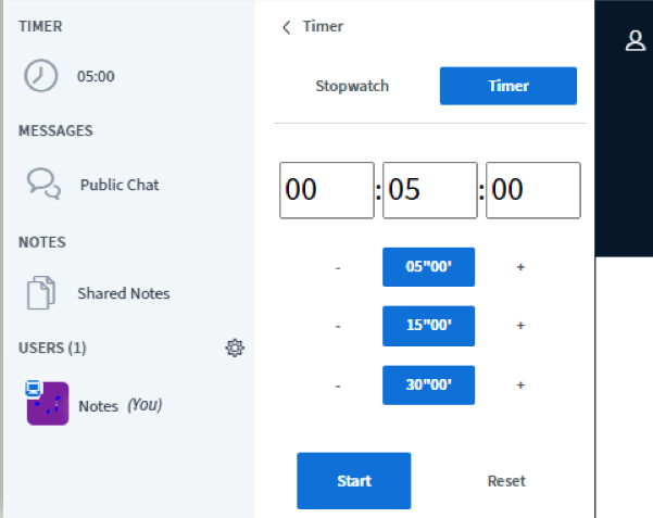 Add a timer and stopwatch to the HTML5 client · Issue #9844 · bigbluebutton/bigbluebutton · GitHub