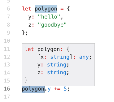 IntelliSense popup object inspector should display type signature ...