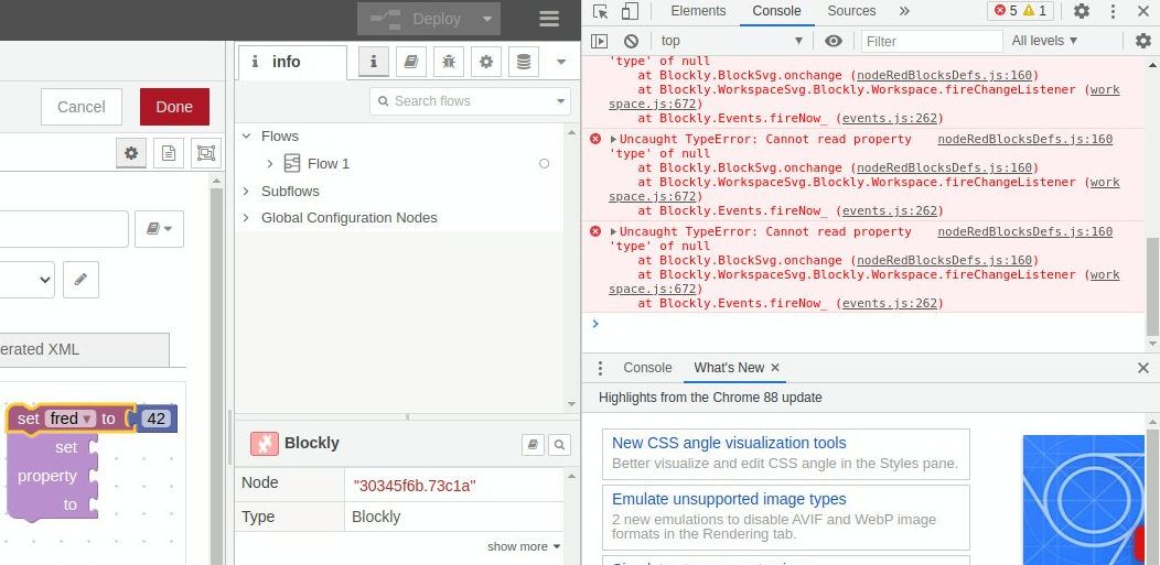 Merge 1.2.0 functionality · Issue #63 · bartbutenaers/node-red-contrib-blockly · GitHub