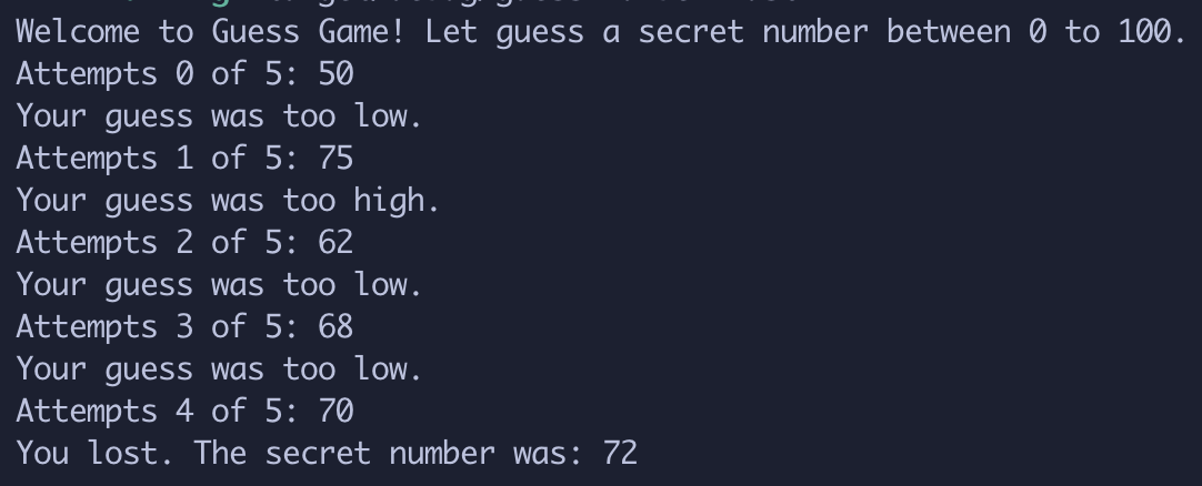 Github Phureewat29guess Game Rust The Classic Guessing Game In Rust
