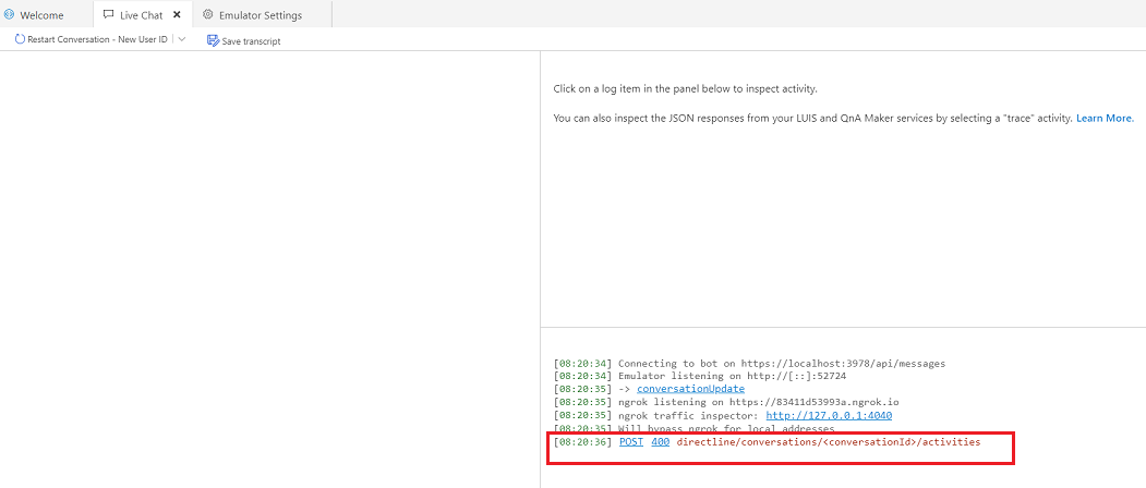 Stuck at running end of "At the end of the step, "Add Microsoft identity platform authentication ...