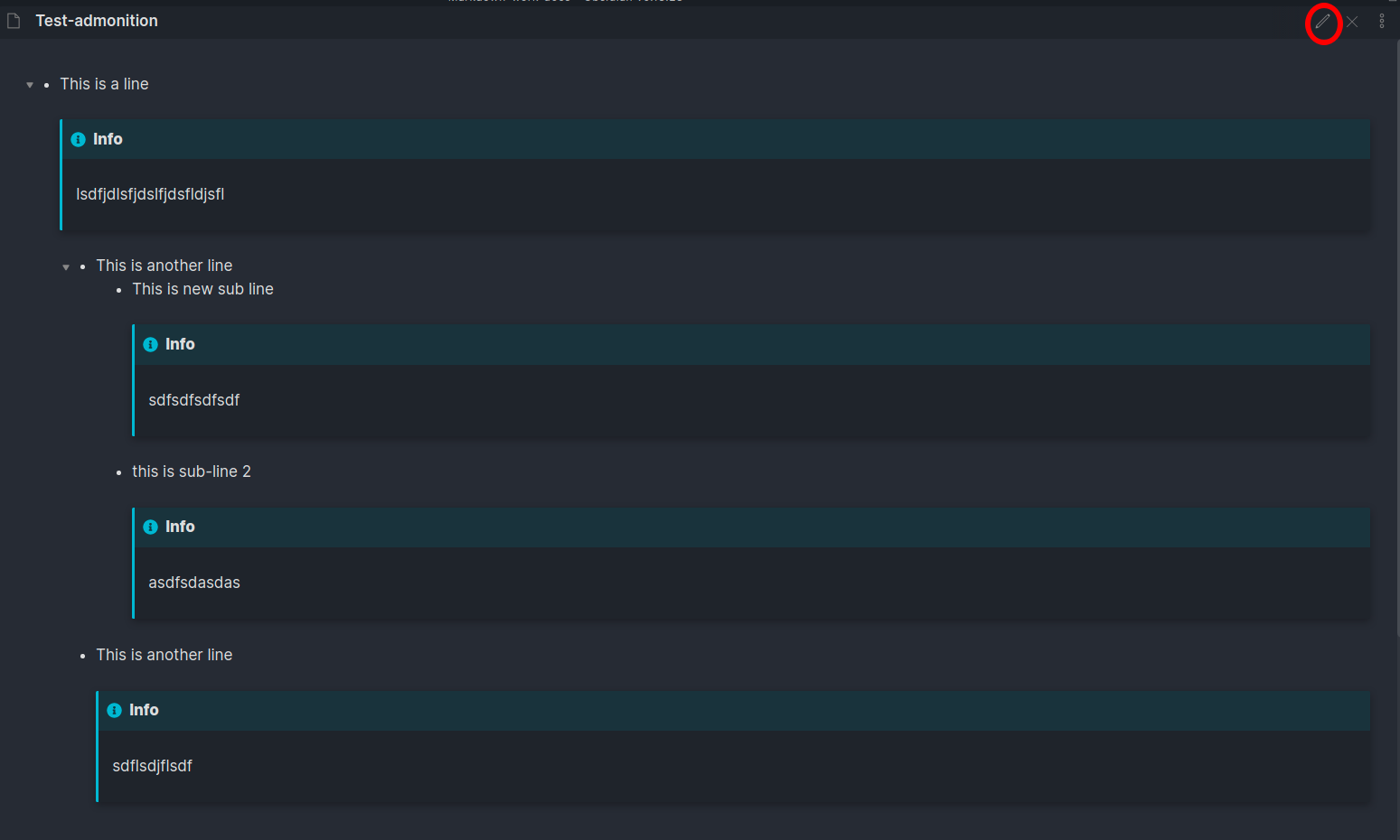 Admonition doesn't appear to work under nested bullets · Issue #139 · javalent/admonitions · GitHub
