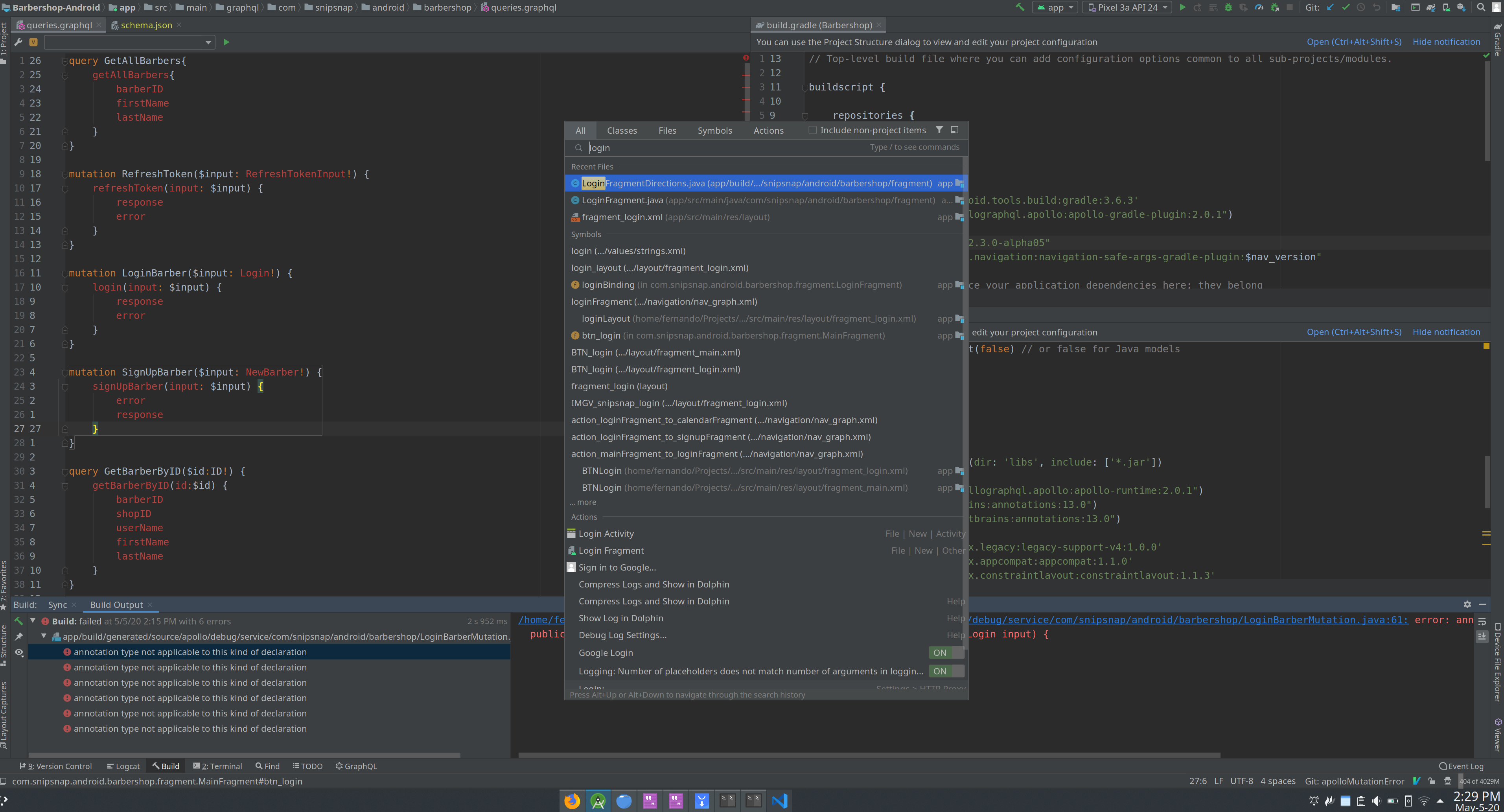 annotation type not applicable to this kind of declaration · Issue #2246 · apollographql/apollo ...
