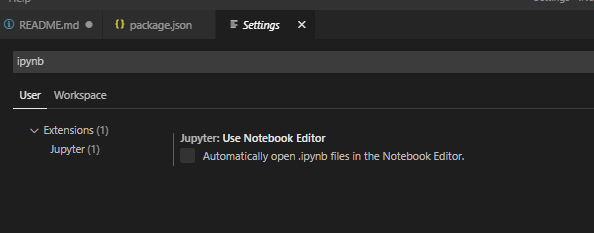 Jupyter: Use Notebook Editor Setting Issue · Issue #117918 · microsoft ...