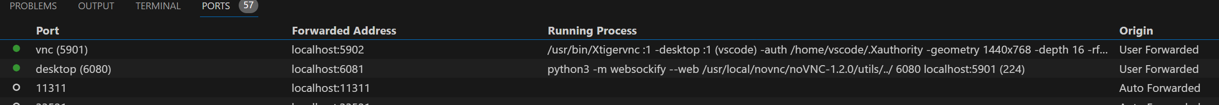 [desktop-lite] How to troubleshoot connection problems? · Issue #762 · devcontainers/features ...