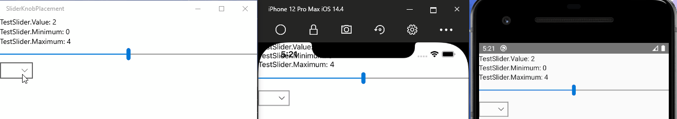 [anyplat][Slider] doesnt update its visual when its Maximum/Minimum is ...
