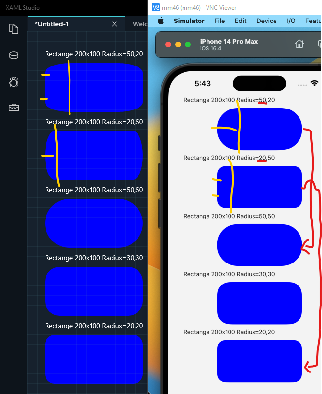 [iOS] `Rectangle` `RadiusX/Y` are painted incorrectly · Issue #13518 ...
