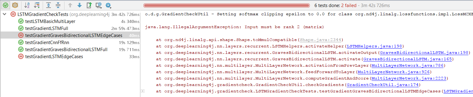 RNN Issues on master · Issue #4297 · deeplearning4j/deeplearning4j · GitHub