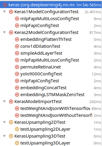 Numerous keras import unit test failures · Issue #5131 · deeplearning4j ...