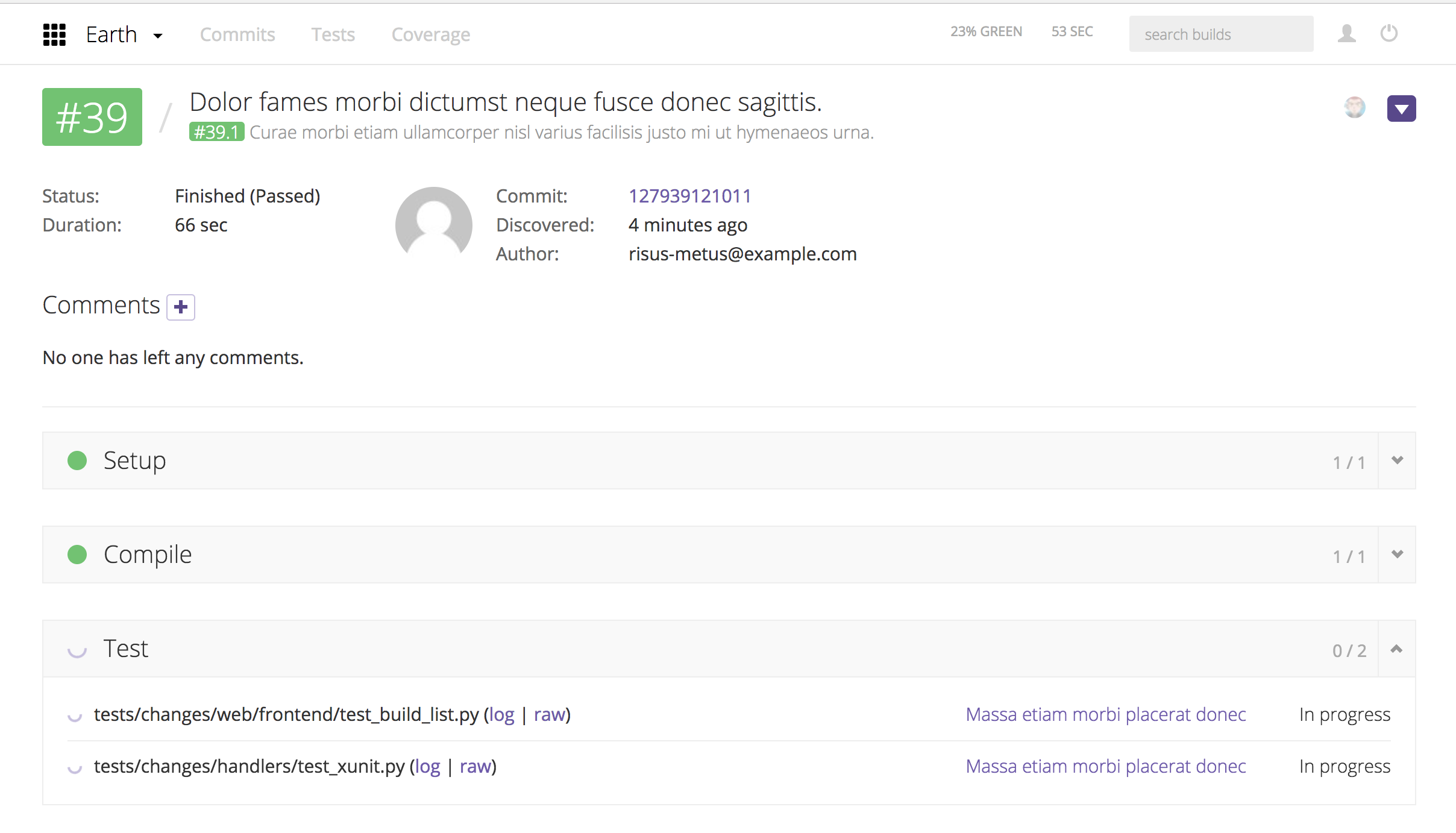 First UI Pass · Issue #5 · getsentry/zeus · GitHub