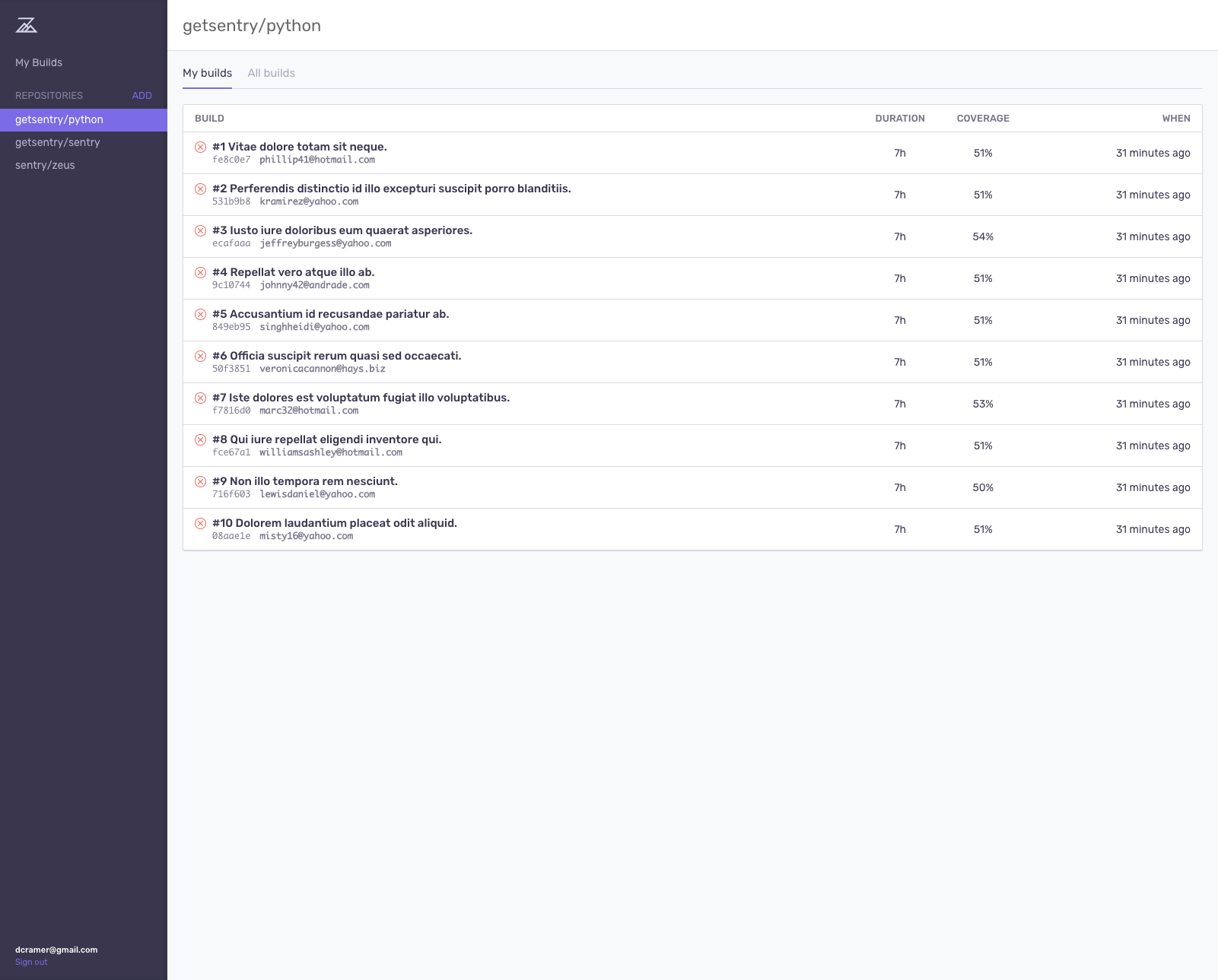First UI Pass · Issue #5 · getsentry/zeus · GitHub