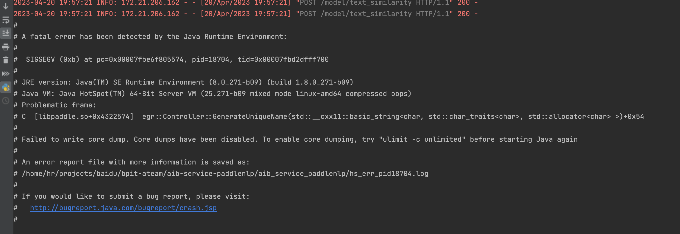 [Question]: 在使用的时候报错，导致系统直接崩溃了，帮忙看下 · Issue #5739 · PaddlePaddle ...