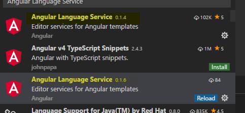 Duplicated MSMarket Place · Issue #157 · angular/vscode-ng-language-service · GitHub