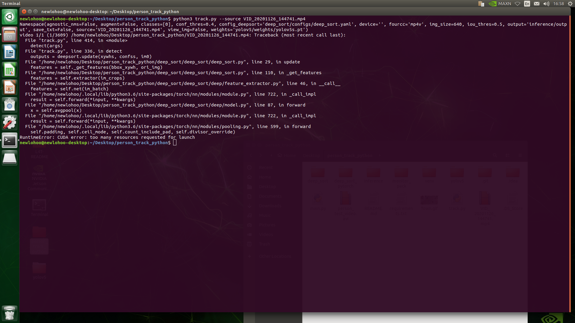 RuntimeError: CUDA error: too many resources requested for launch · Issue #36 · mikel-brostrom ...