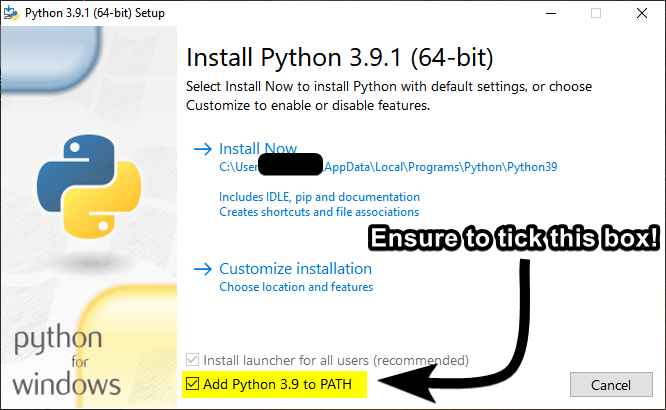 Issue while launching the script > python3.9\lib\runpy.py ...