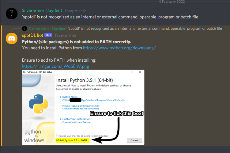 Not recognized · Issue #1459 · spotDL/spotify-downloader · GitHub