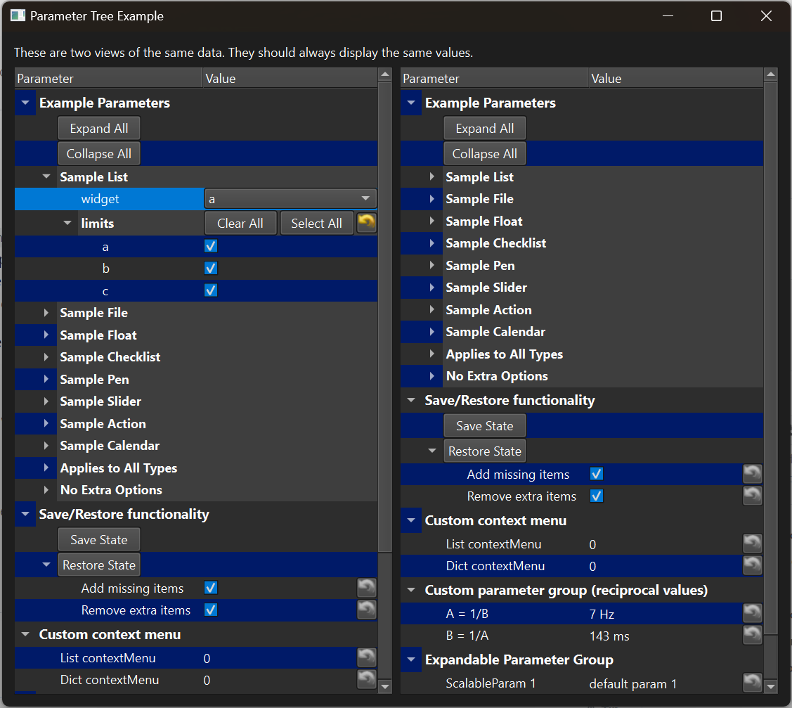 How to set the styles of parameter tree children? · pyqtgraph pyqtgraph · Discussion #2677 · GitHub