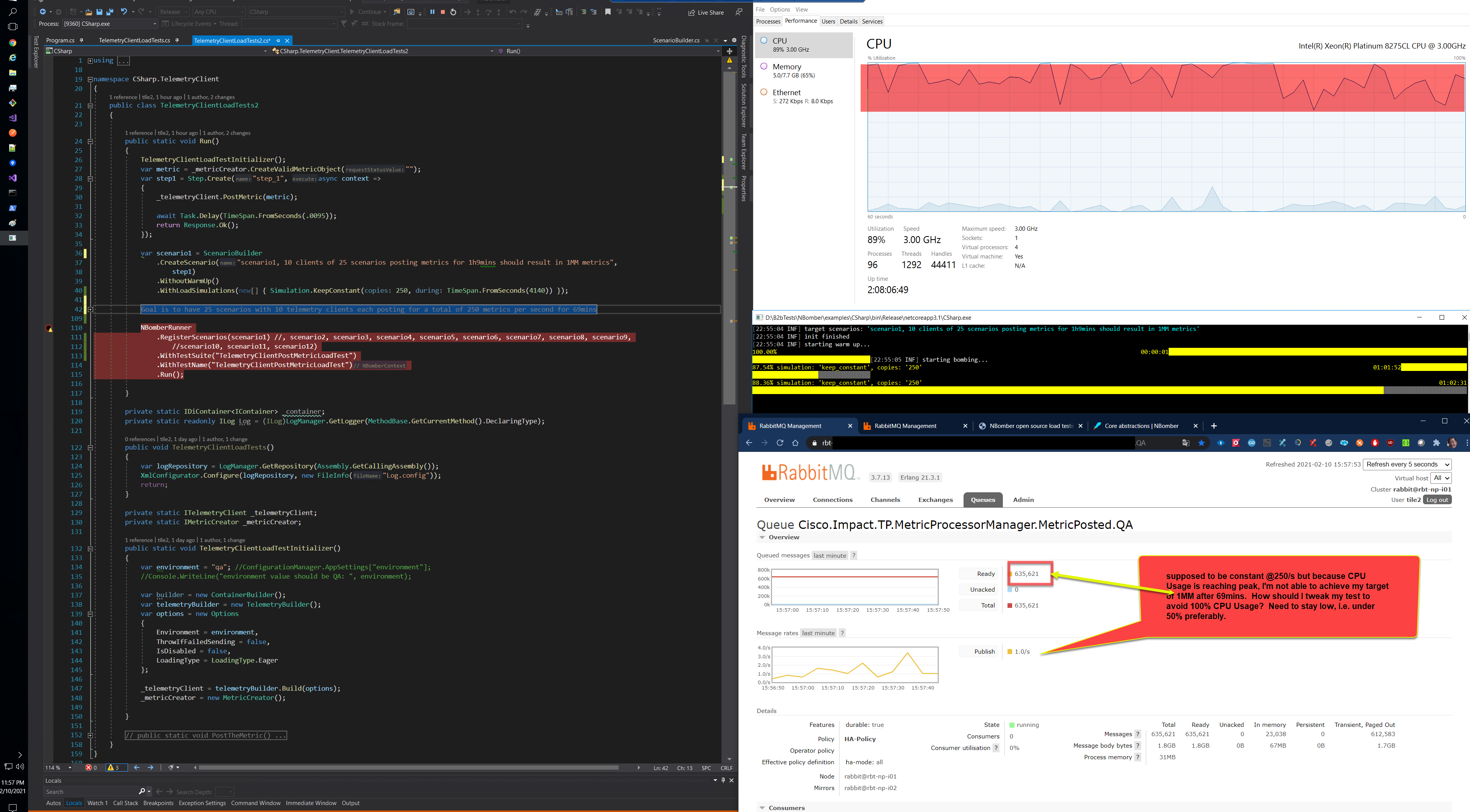 What can I do to achieve 1MM messages to Rabbit MQ after 1hr? · Issue #316 · PragmaticFlow ...
