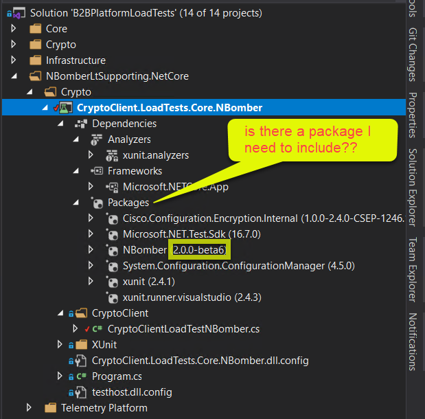 XUnit test works well but Program.cs run yields terrible results ...