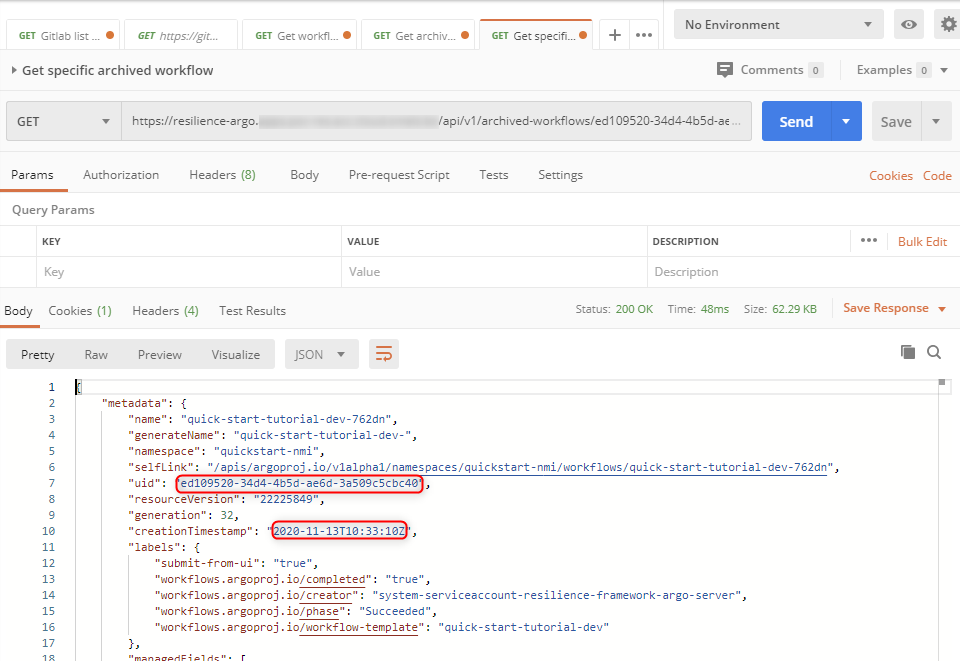 Cannot Access Artifacts For An Archived Workflow From The Ui · Issue 4463 · Argoprojargo