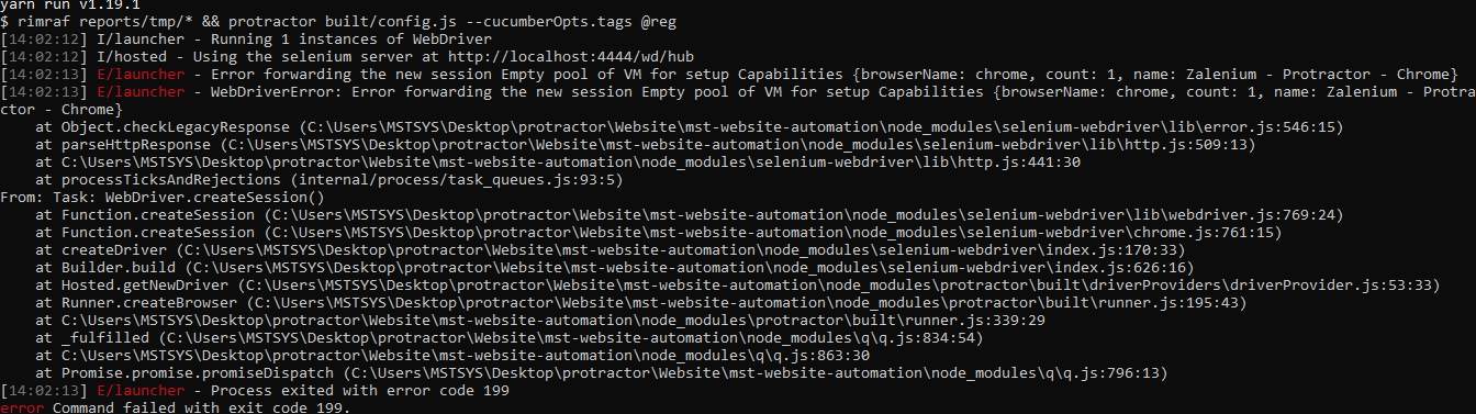 Empty pool of VM for setup Capabilities · Issue #1170 · zalando/zalenium · GitHub