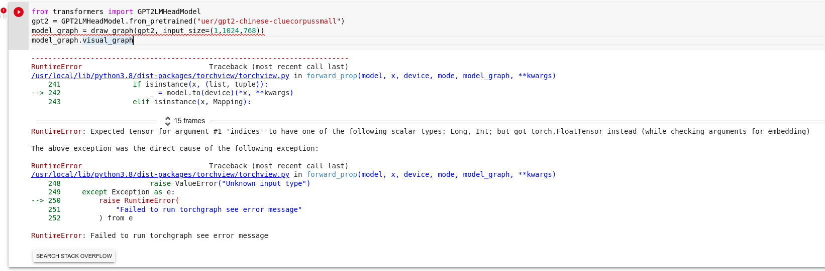 draw_graph fails for Models with high Memory Requirement · Issue #37 · mert-kurttutan/torchview ...