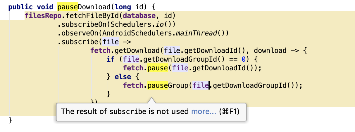 getDownload() methods' callbacks very often aren't triggered until the end of downloading ...